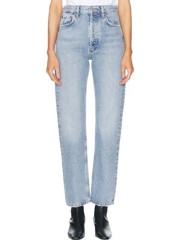 AGOLDE 90s Pinch Waist High Rise Straight Jeans - Harmonic