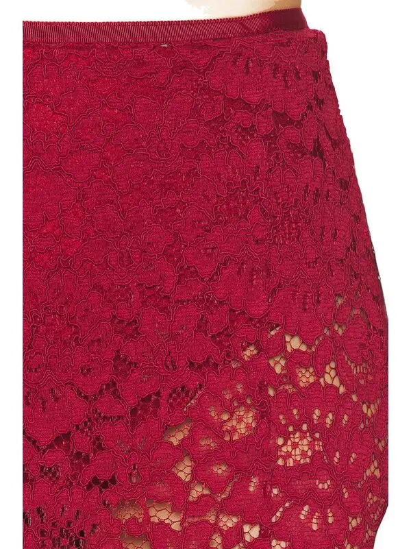L'academie By Marianna Zelie Maxi Skirt - Burgundy