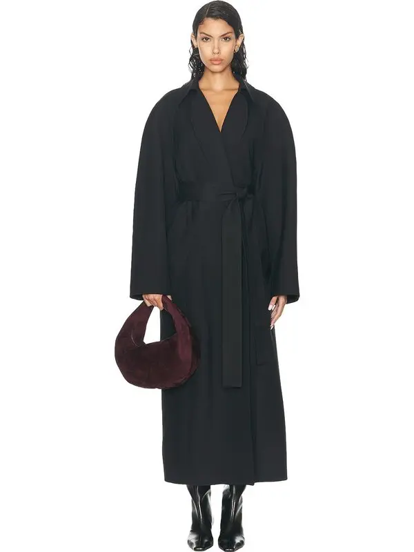 Khaite Roth Coat - Black