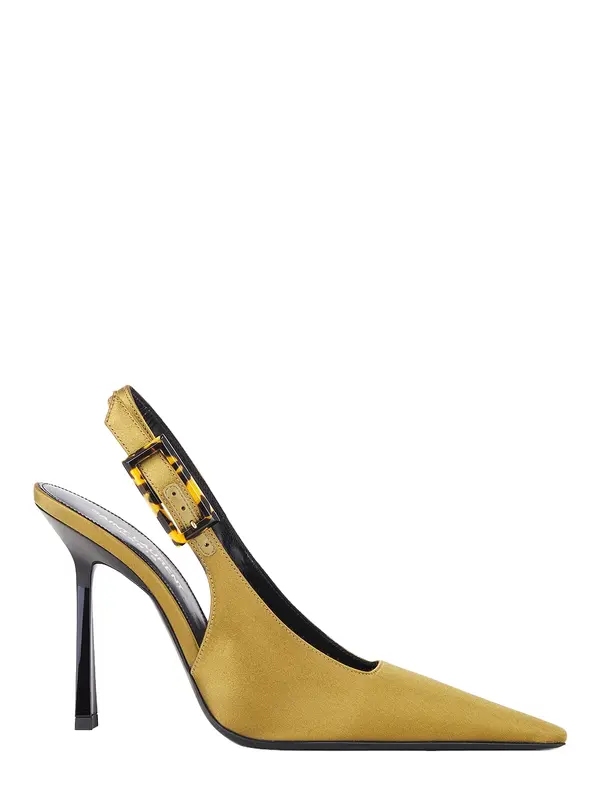 Saint Laurent Climax Slingback Pump - Cuba Gold
