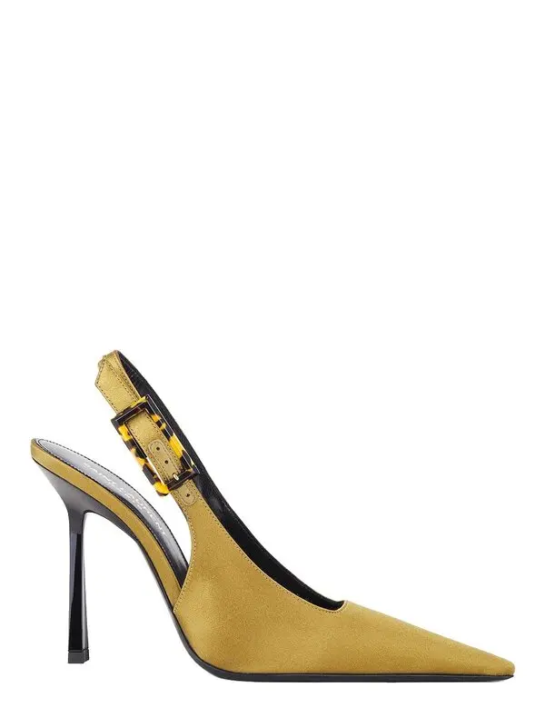 Saint Laurent Climax Slingback Pump - Cuba Gold