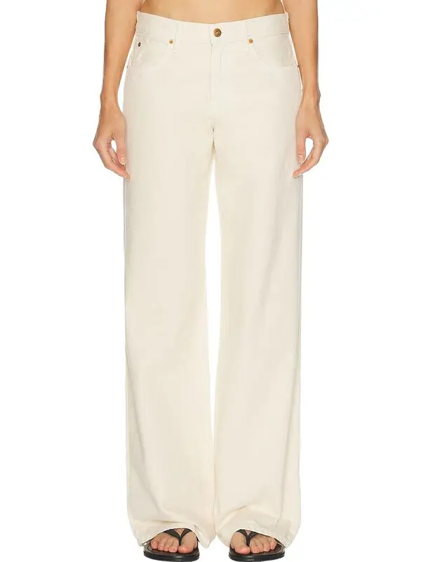 SLVRLAKE Mica Wide-leg Jeans - Ecru