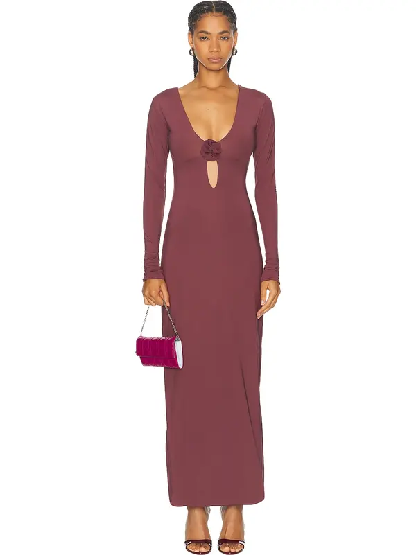 MAYGEL CORONEL Lucir Dress - Cabernet
