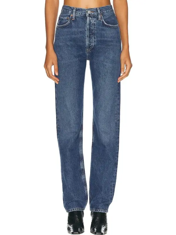 AGOLDE 90s Pinch Waist High Rise Straight Jeans - Control