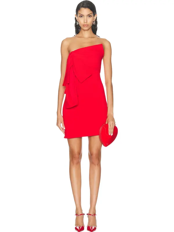 Givenchy Strapless Mini Dress - Vermillion