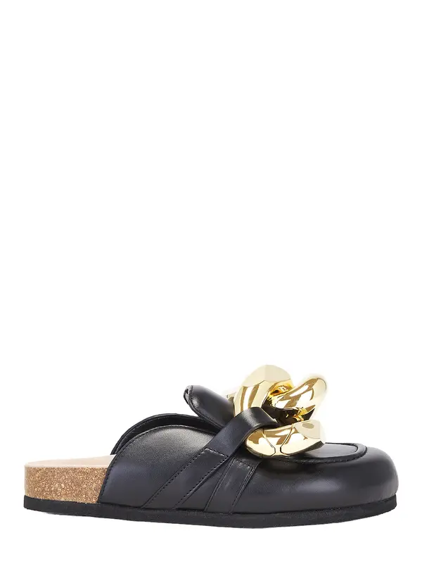 JW Anderson Chain Loafer - Black & Gold