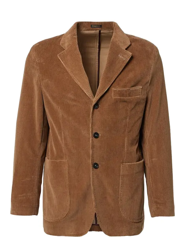 Rubinacci Cotton Corduroy Blazer - Brown