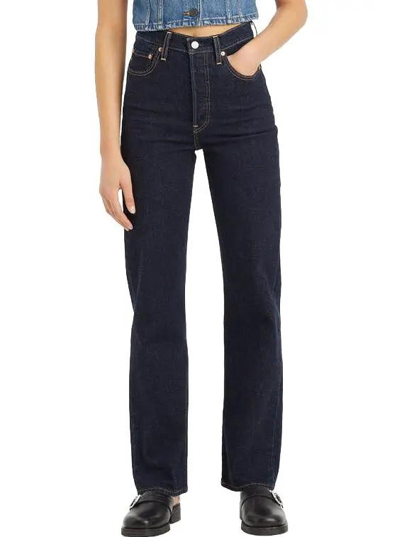 LEVI'S Ribcage High-waist Straight-leg Jeans - Small Course