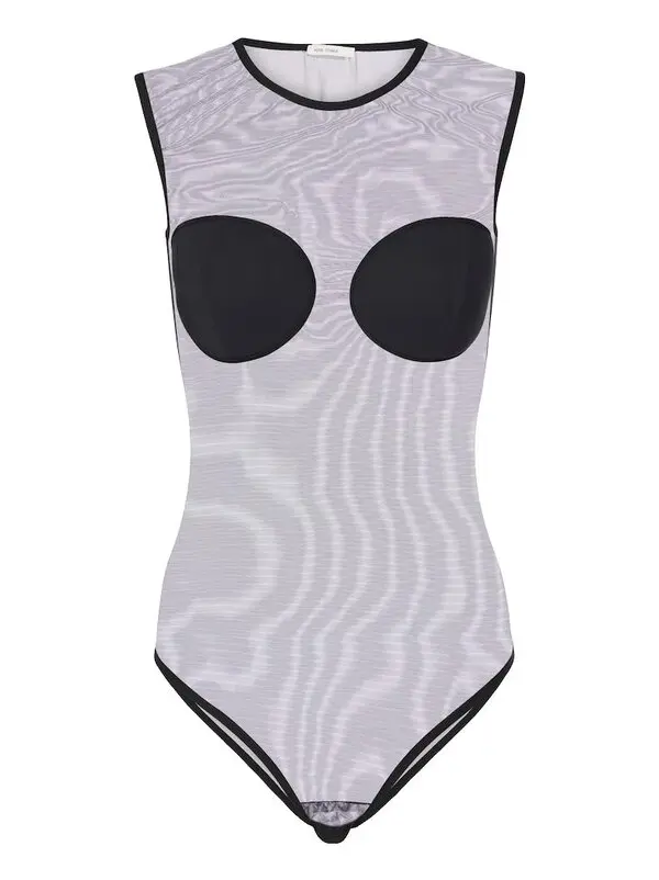 NENSI DOJAKA Mesh Bodysuit - Black
