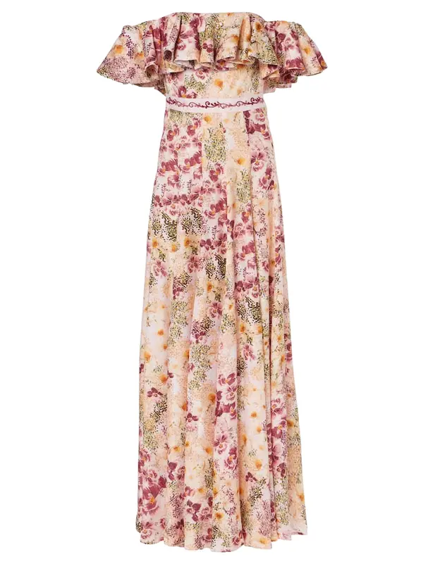 Agua Bendita Florecer Floral Maxi Dress - Multicoloured
