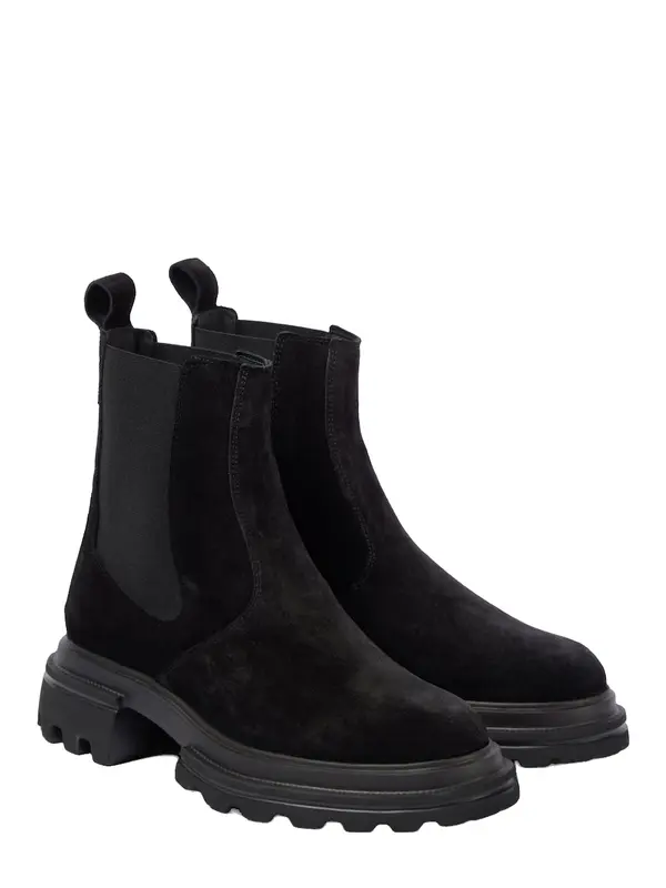 Hogan Sonia Leather Chelsea Boots - Black