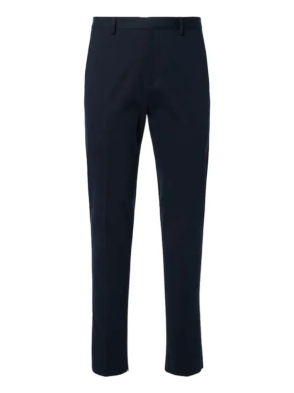 Loro Piana Straight Leg Cotton Pants - Blue