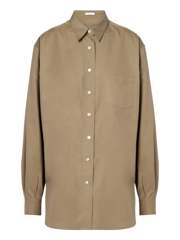 THE ROW Sveva Silk Shirt - Beige