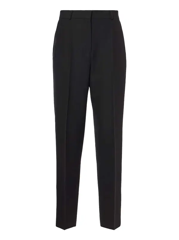 TOTEME Low-rise Straight Trousers - Black