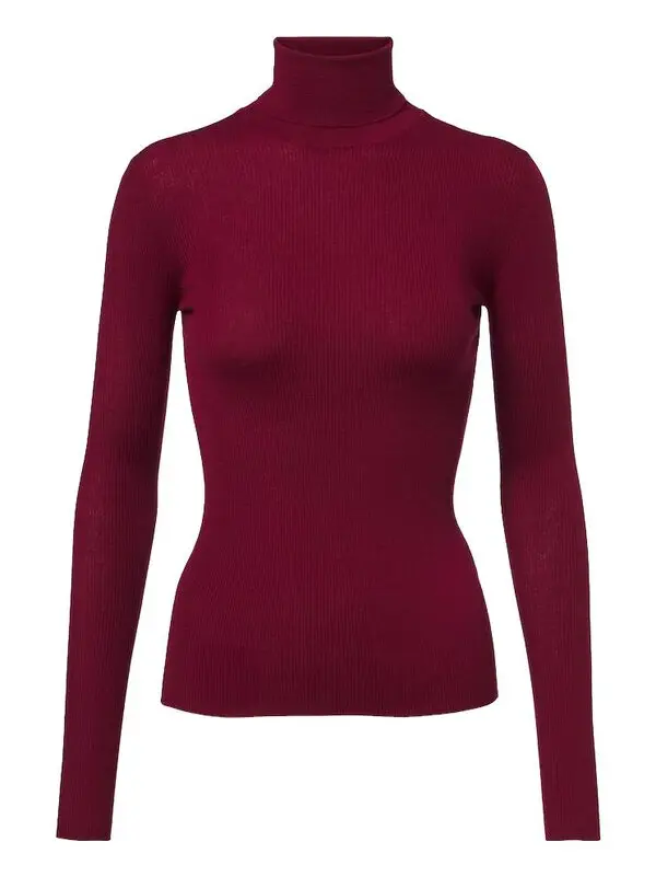 Dolce & Gabbana Cashmere Turtleneck Sweater - Burgundy