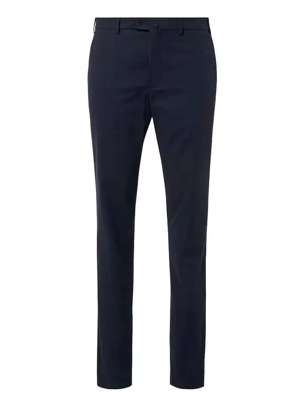 Loro Piana Carlo Cotton-blend Satin Straight Pants - Blue