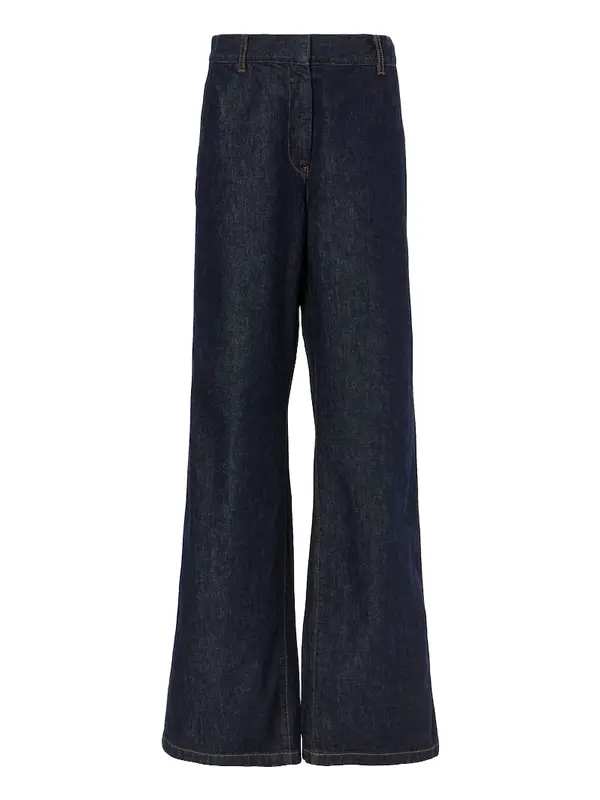 Dries Van Noten High-rise Flared Jeans - Blue