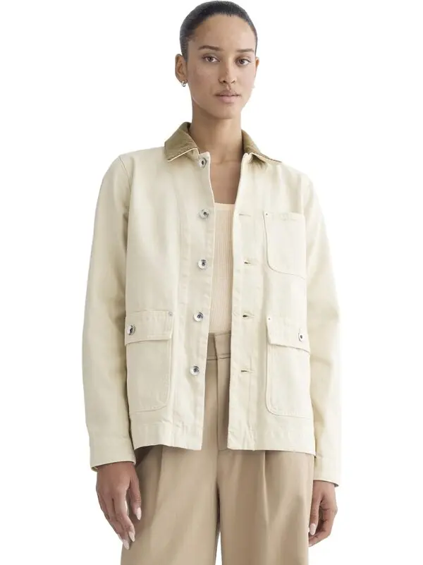 Everlane Ranch Jacket - Garment-dyed White / Cream