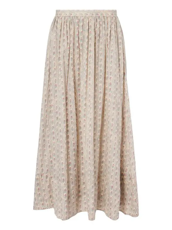 Polo Ralph Lauren Floral Cotton Midi Skirt - Multicoloured