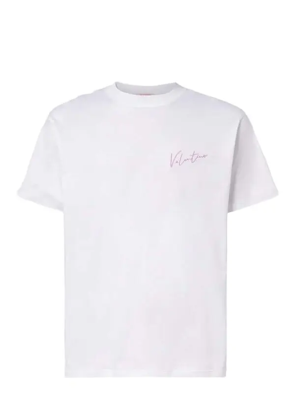 Valentino Garavani Logo Cotton Jersey T-shirt - White