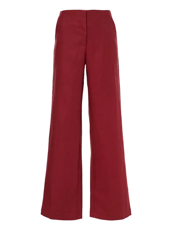 Faithfull The Brand Lulea Wide-leg Pants - Red