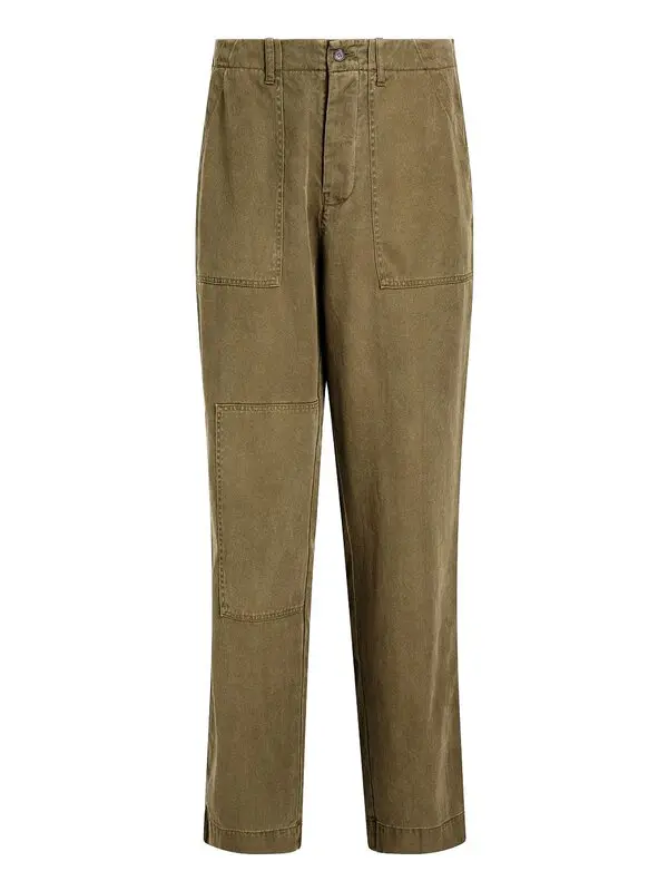 Officine Générale Lyocell Gabardine Pants - Army Green