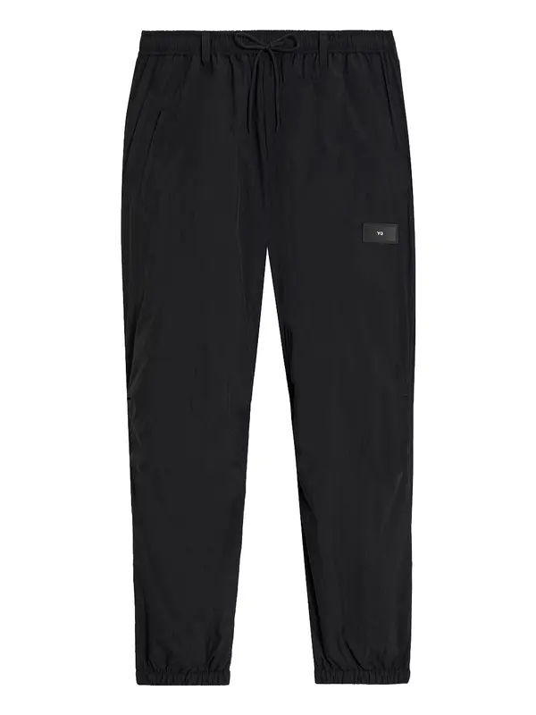 Y3 Appliquéd Padded Shell Track Pants - Black