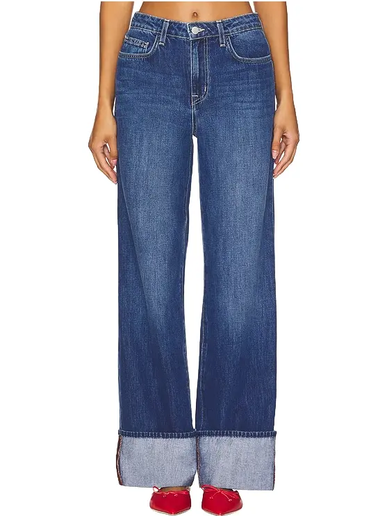 L'Agence Miley Wide Leg Jeans - Lampson