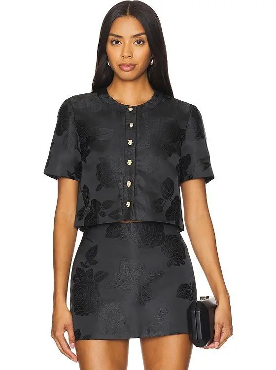 Amanda Uprichard X Revolve Braswell Top - Black