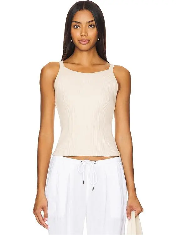PERFECTWHITETEE Rib Tank Top - Cream