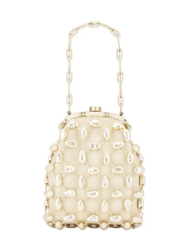 Cult Gaia Brielle Wristlet - Champagne Pearl
