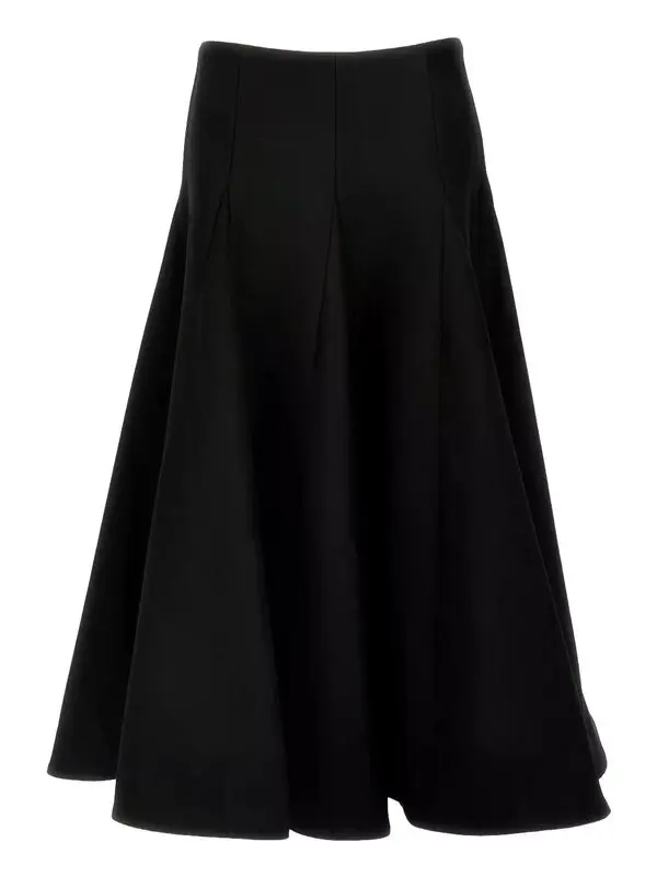 Valentino Garavani Crepe Couture Midi Skirt - Black