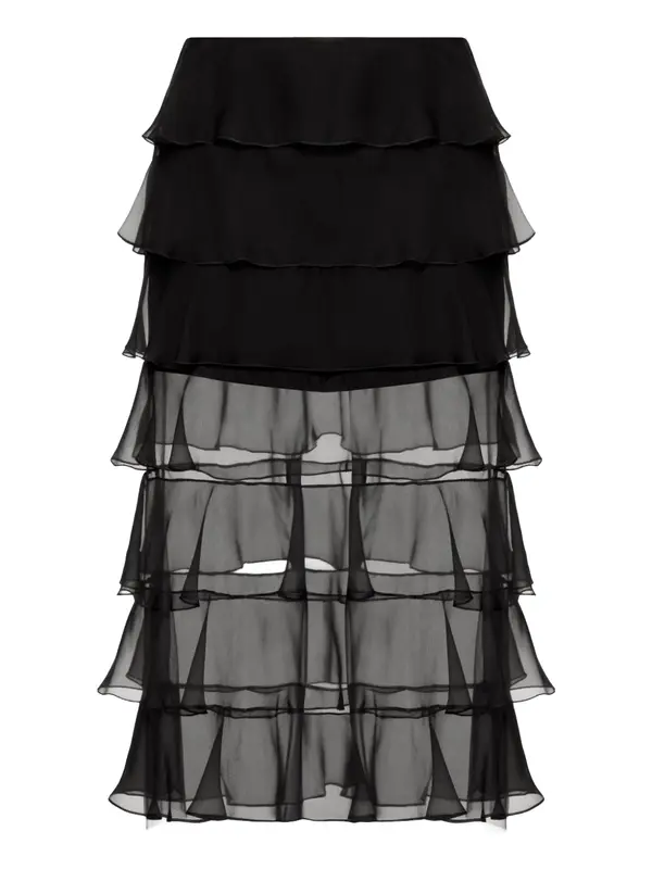 Valentino Garavani Chiffon Skirt - Black