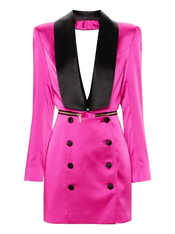 MITILIANE COUTURE Tuxedo Mini Dress - Pink