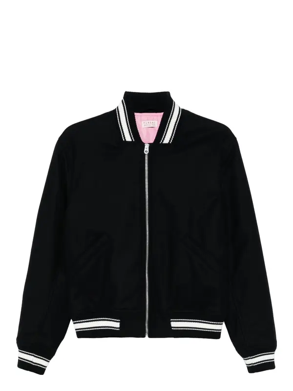 FURSAC Stripe-trim Bomber Jacket - Black