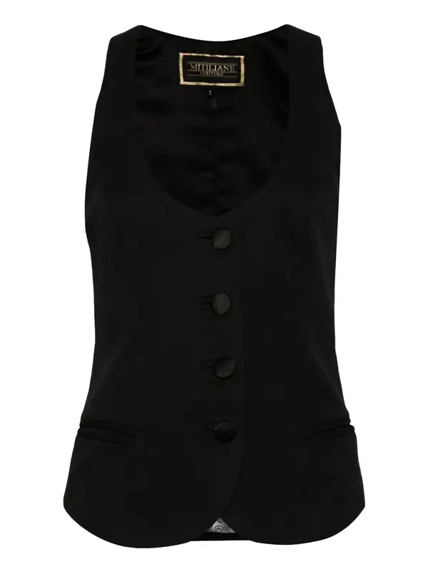 MITILIANE COUTURE Raven Waistcoat - Black