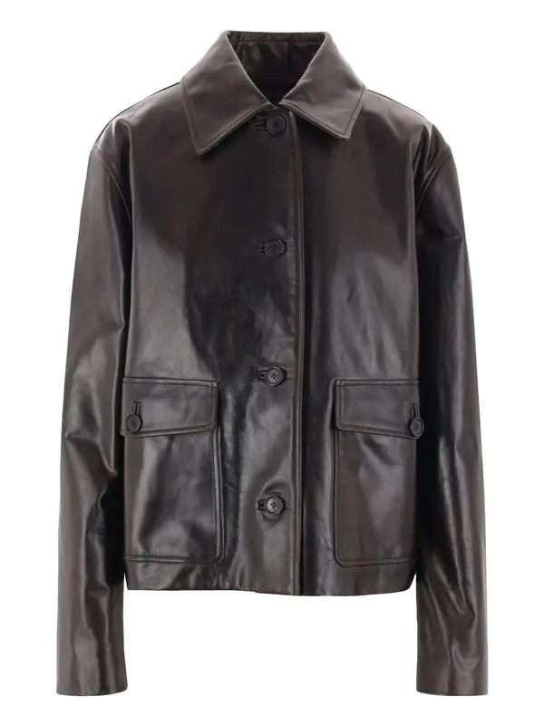 Loewe Leather Jacket - Brown