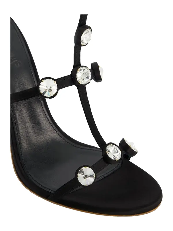 Giambattista Valli 110mm Rhinestone-embellished Sandals - Black