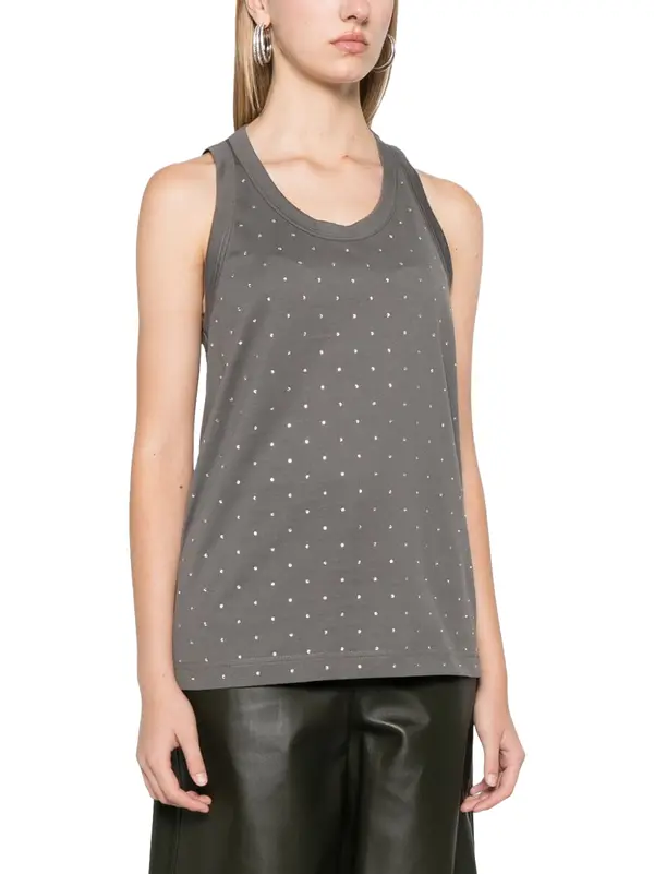 Fabiana Filippi Jersey Vest - Grey