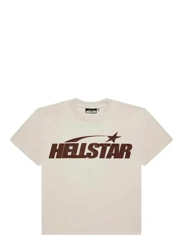 HELLSTAR Classic T-shirt - White/brown