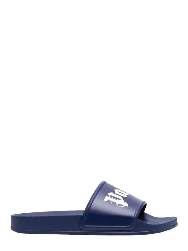 Palm Angels Pool Slides - Blue/white