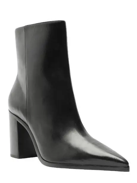 Schutz Mikki Leather Booties - Black