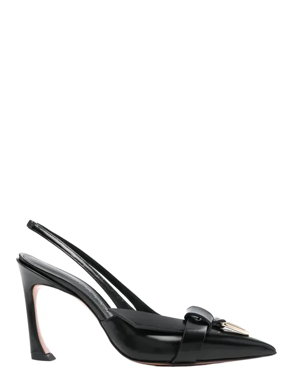 PIFERI 85mm Upanova Slingback Pumps - Black