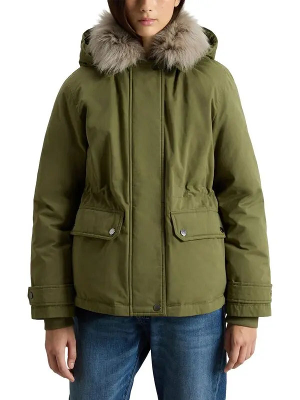 Woolrich Detachable-hood Down Jacket - Green