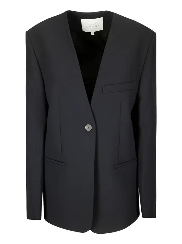 Studio Nicholson Single-breasted Blazer - Black