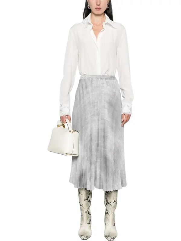 Ermanno Scervino Lace-collar Shirt - Neutrals