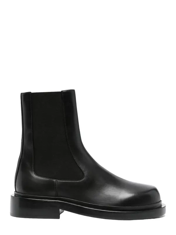 JIL SANDER Leather Chelsea Boots - Black