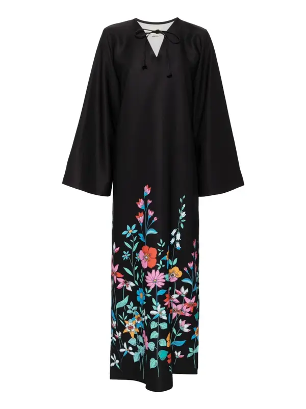 BAMBAH Hibiscus Moza Dress - Black