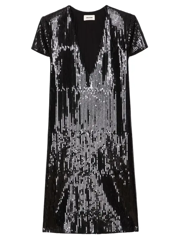 Zadig&Voltaire Rashu Sequin Mini Dress - Black