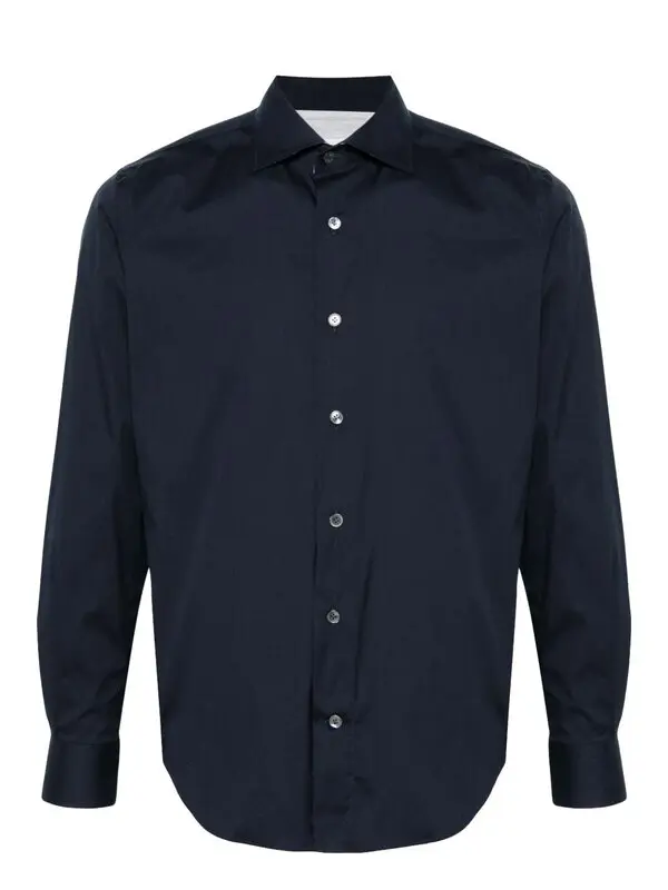 Eleventy Poplin Shirt - Blue